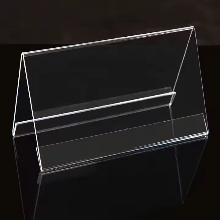Bestselling V-Shaped Clear Acrylic Desktop Sign Holder for Office ...