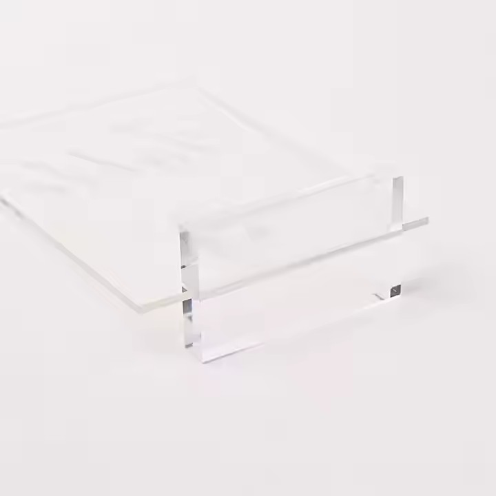 Clear Acrylic Office Desk Name Plate – Custom Engraved Desk Sign ...