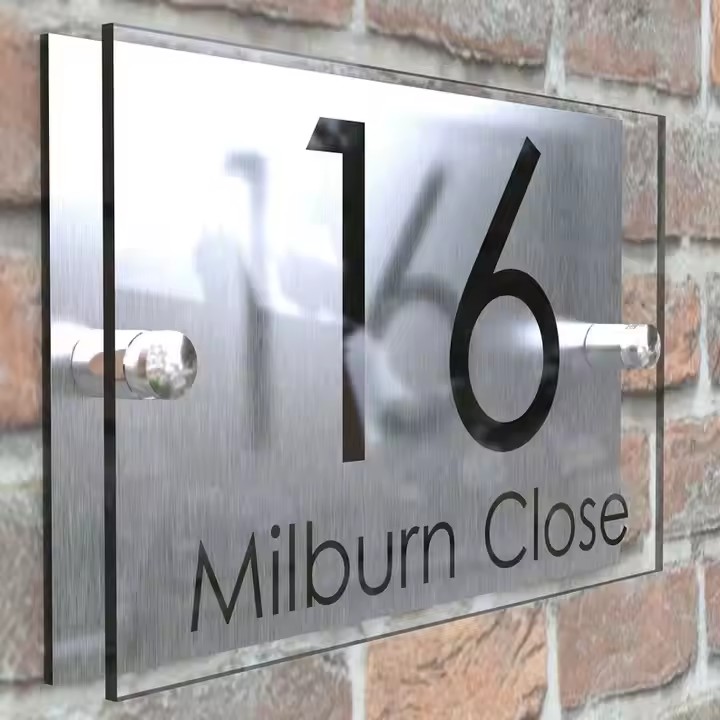 Custom Designed Wall-Mounted Acrylic Door Signs for Offices & Buildings ...