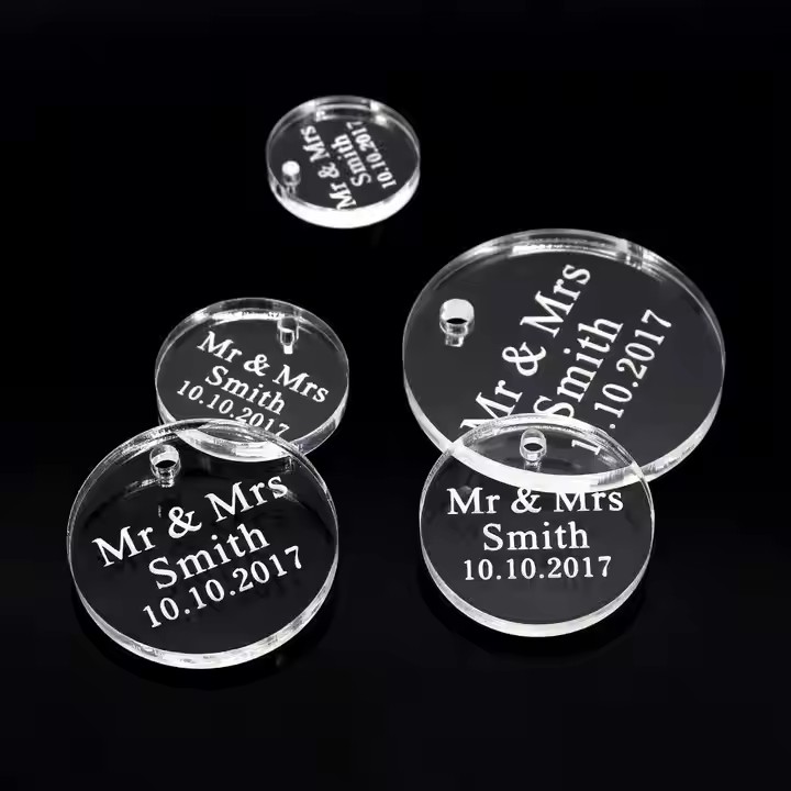 Custom Laser Cut Acrylic Name Tags – Personalized Event Labels - Custom ...