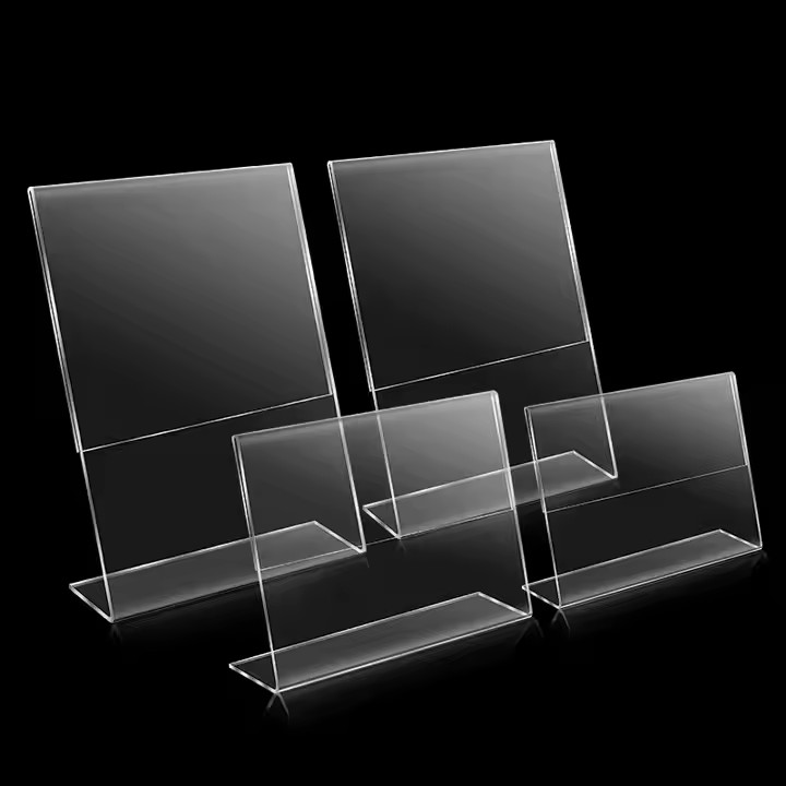 Custom Clear Acrylic Desktop Menu Holder – Durable Tabletop Display ...